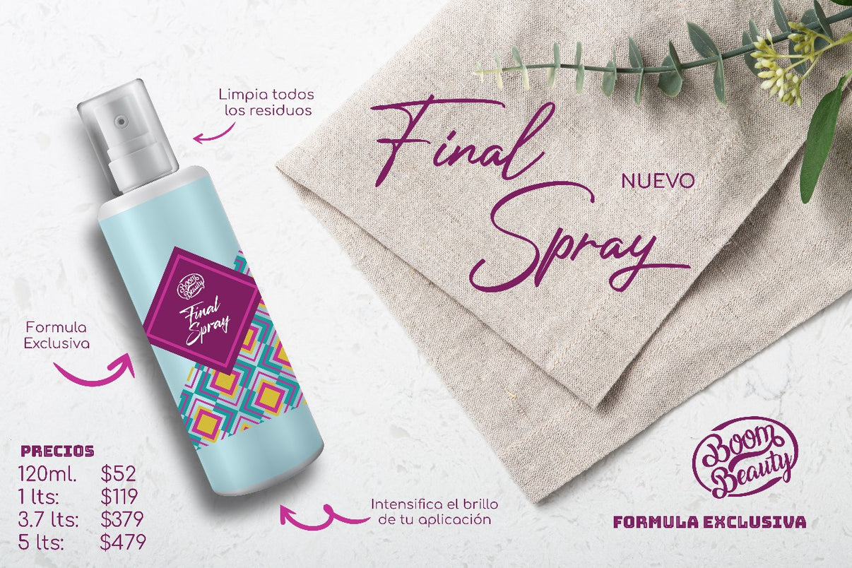 FINAL SPRAY LIQUIDO LIMPIADOR – BoomBeauty